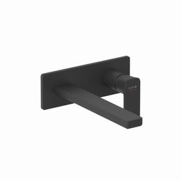 Kludi RENON 2-Loch-Wandarmatur 422453975 240 mm, Feinbau-Set mattschwarz