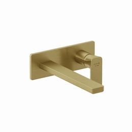 Kludi RENON 2-Loch-Wandarmatur 42245N075 240 mm, Feinbau-Set Brushed Gold (18) PVD