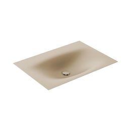 KEUCO Edition 11 Art Einbauwaschtisch 32590520800 ohne Hahnloch, 80,6 x 0,4 x 49,3 cm, sand