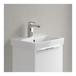 Villeroy & Boch Villeroy und Boch Architectura Handwaschbecken 43874501 45x36,5cm, Becken mittig, 1 Hahnloch, mit &Uuml;berlauf, wei&szlig;