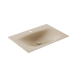 KEUCO Edition 11 Art Einbauwaschtisch 32590520801 1 Hahnloch, 80,6 x 0,4 x 49,3 cm, sand