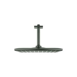 Grohe Rainshower Kopfbrauseset 26566AL0 hard graphite geb&uuml;rstet, mit Deckenauslass 14,2 cm, mit Durchflussbegrenzer