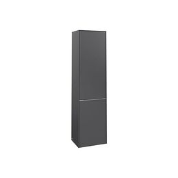 Villeroy & Boch Villeroy und Boch Subway 3.0 Hochschrank C59300VR 40x171x36,2cm, Schanier rechts/Griff Aluminium gl&auml;nzend, graphite