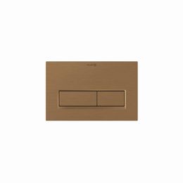 Kludi UNIFIX Bet&auml;tigungsplatte Eckig 32PP01N1 244 x 160 mm Brushed Bronze