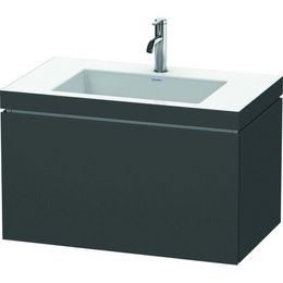 Duravit L-Cube Waschtisch-Unterschrank LC6917O4949 80 x 48 cm, 1 Hahnloch, graphit matt, 1 Auszug