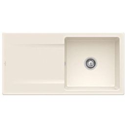 Villeroy & Boch Villeroy & Boch Siluet Einbausp&uuml;le 333601KR mit Ablaufgarnitur und Handbet&auml;tigung, Crema