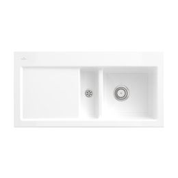 Villeroy & Boch Villeroy und Boch Subway 60 Einbausp&uuml;le 671200KG Sp&uuml;lbecken rechts, 1000x510mm, snow white CeramicPlus