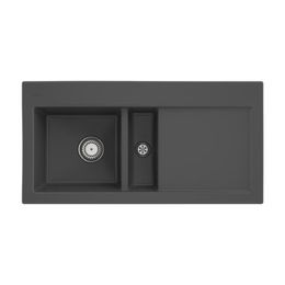 Villeroy & Boch Villeroy und Boch Subway 60 Einbausp&uuml;le 677000i4 Sp&uuml;lbecken links, 1000 x 510 mm, graphit CeramicPlus
