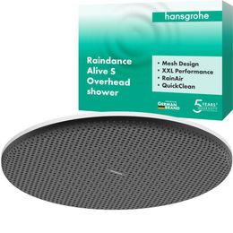 Hansgrohe Raindance Alive S Duschkopf 24520700 1 Strahlart, 300 mm, wei&szlig; matt