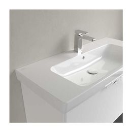 Villeroy & Boch Villeroy und Boch Architectura Waschtisch 4A87A5R1 100x44,5cm, 1 Hahnloch, mit &Uuml;berlauf, wei&szlig; C-plus