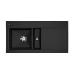 Villeroy & Boch Villeroy und Boch Subway 60 Einbausp&uuml;le 677000J0 Sp&uuml;lbecken links, 1000 x 510 mm, chromite CeramicPlus