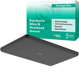 Hansgrohe Raindance Alive Q Duschkopf 24530340 1 Strahlart, 214 x 343 mm, brushed black chrome