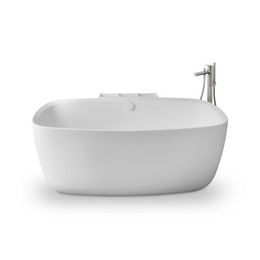 Duravit Wave Fertigmontageset WA5250000070 Unterputz-Wannenarmatur, bodenstehend, Edelstahl geb&uuml;rstet
