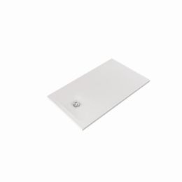 Kludi TERRA Duschwanne 08DW0253 70 x 120 x 3 cm, Abflussabdeckung inkl., Mattwei&szlig;