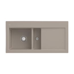 Villeroy & Boch Villeroy und Boch Subway 60 Einbausp&uuml;le 677000AM Sp&uuml;lbecken links, 1000 x 510 mm, almond CeramicPlus