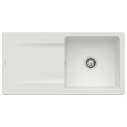 Villeroy & Boch Villeroy & Boch Siluet Einbausp&uuml;le 333601SM mit Ablaufgarnitur und Handbet&auml;tigung, Steam