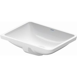 Duravit ME by Starck Einbauwaschtisch 0305490000 49 x 36,5 cm, weiss, mit &Uuml;berlauf, ohne Hahnloch