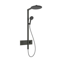 Hansgrohe Raindance Alive S Duschsystem 24583340 1 Strahlart wassersparend mit ShowerSelect Comfort, EcoSmart, brushed black chrome