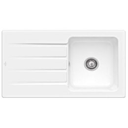 Villeroy & Boch Villeroy & Boch Architectura Einbausp&uuml;le 335001KG mit Ablaufgarnitur und Handbet&auml;tigung, Snow White
