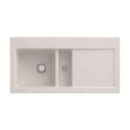 Villeroy & Boch Villeroy und Boch Subway 60 Einbausp&uuml;le 677000KR Sp&uuml;lbecken links, 1000 x 510 mm, crema CeramicPlus