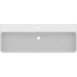 Ideal Standard Conca Waschtisch T3838MA mit Hahnloch und &Uuml;berlauf, geschliffen, 1200 x 450 x 165 mm, wei&szlig; Ideal Plus
