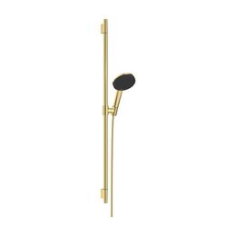 Hansgrohe Raindance Alive Select S Duschset 24603990 3 Strahlarten wassersparend mit Duschstange Unica S Puro 90 cm, polished gold optic