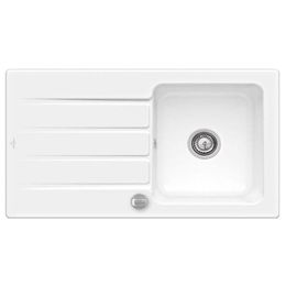 Villeroy & Boch Villeroy & Boch Architectura Einbausp&uuml;le 335002R1 mit Ablaufgarnitur und Exzenterbet&auml;tigung, wei&szlig;