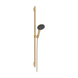 Hansgrohe Raindance Alive Select S Duschset 24603140 3 Strahlarten wassersparend mit Duschstange Unica S Puro 90 cm, brushed bronze