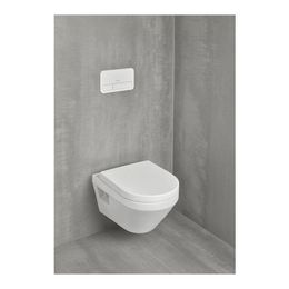 Villeroy & Boch Villeroy und Boch Architectura Combi-Pack Wand-WC mit WC-Sitz 5684CL01 oval, 37x53 cm, TwistFlush, Abgang waagerecht, wei&szlig;