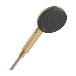 Hansgrohe Handbrause 24511140 wassersparend, 125 mm Duschkopf, 3 Strahlarten, brushed bronze