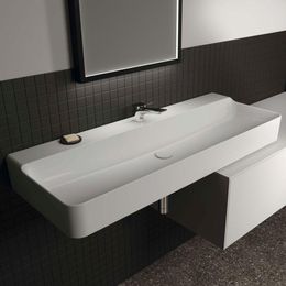 Ideal Standard Conca Waschtisch T3842MA mit Hahnloch, ohne &Uuml;berlauf, geschliffen, 1200 x 450 x 145 mm, wei&szlig; Ideal Plus