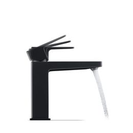 Duravit M Manhattan Waschtischarmatur MH1020001046 Ausladung 129mm, mit Zugstangen-Ablaufgarnitur, schwarz matt