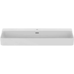 Ideal Standard Conca Waschtisch T3694MA mit Hahnloch und &Uuml;berlauf, 1200 x 450 x 165 mm, wei&szlig; Ideal Plus