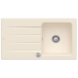 Villeroy & Boch Villeroy & Boch Architectura Einbausp&uuml;le 335002FU mit Ablaufgarnitur und Exzenterbet&auml;tigung, Ivory