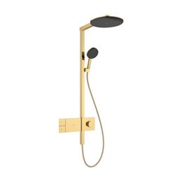 Hansgrohe Raindance Alive S Duschsystem 24583990 1 Strahlart wassersparend mit ShowerSelect Comfort, EcoSmart, polished gold optic
