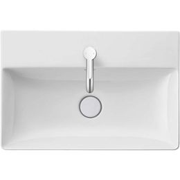 Duravit DuraSquare Waschtisch 2356600041 600x400mm, wei&szlig;, mit Hahnloch, ohne &Uuml;berlauf