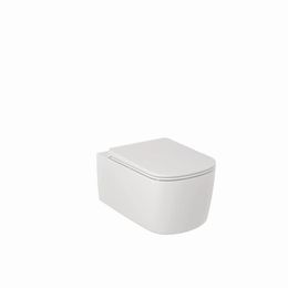 Kludi Resa s WC Sitz 27WCSET53 verdeckte Befestigungen, Mattwei&szlig;