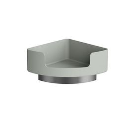 HEWI 802 LifeSystem Eckablage 802.03B22095 Seitenl&auml;nge 210mm, mit Wandhalter, matt, felsgrau