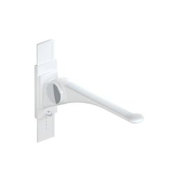 HEWI 802 LifeSystem St&uuml;tzklappgriff 802.50.41860SD 750 mm, wei&szlig; hochglanz/wei&szlig; matt, mit H&ouml;henverstellung