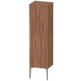 Duravit XViu Halbhochschrank XV1325LB179 40x36x133cm, champagner matt, T&uuml;r links, nussbaum natur