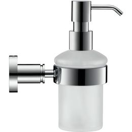 Duravit D-Code Seifenspender 0099161000 chrom, 6,9x14,5cm, Glas wei&szlig; matt