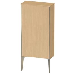 Duravit XViu Halbhochschrank XV1306LB130 50x24x89cm, champagner matt, T&uuml;r links, Eiche natur