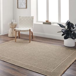 Teppich LIVABLISS, B:160cm H:8mm L:213cm, beige, Kunstfaser, Wohnzimmer, Teppiche, "BENTON"
