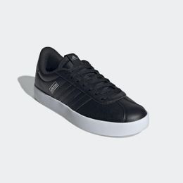 Damen Sneaker "VL COURT 3.0 SKATEBOARDING", adidas Sportswear, Gr. 40, schwarz, Synthetik, Textil, Schuhe, inspiriert vom Desing des adidas samba