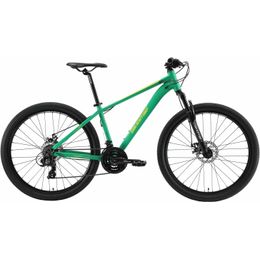 Bikestar Mountainbike, 41cm, 27,5 Zoll (69,85cm), grün, Fahrräder, für Damen und Herren, Kettenschaltung