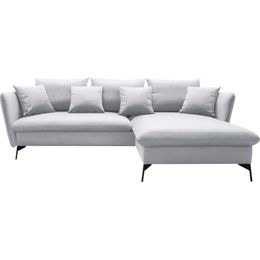 Ecksofa OTTO HOME, B:258cm H:91cm, grau, 100% Polyester;PU-Schaum und Nosag-Federung.;Federung Ottoman : 12 x Feder Type B 1650mm;Ferderung 2 Sitzer: