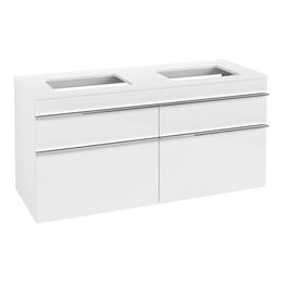 Villeroy & Boch Villeroy und Boch Venticello Waschtisch-Unterschrank A94401DH 125,7 x 60,6 x 50,2 cm, Griff Chrom, Glossy White