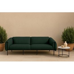 3-Sitzer Home Affaire, B:226cm H:73cm T:96cm, grün, 100% Polip, Sofas, "Lumi", Outdoor Gartensofa, wetterfeste Materialien, Breite 228 cm