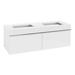 Villeroy & Boch Villeroy und Boch Venticello Waschtisch-Unterschrank A94901DH 125,7 x 43,6 x 50,2 cm, Griff Chrom, Glossy White