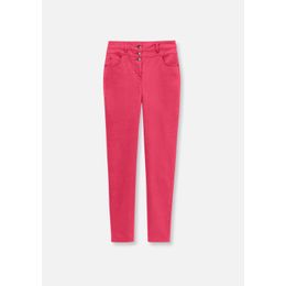Madeleine Mode MADELEINE Damen Regular-fit-Jeans "Jeans Highwaist-Jeans aus Power-Stretch"himbeersorbet, Gr. 18, Obermaterial: 72% Baumwolle CO. 26% Polyester PES.